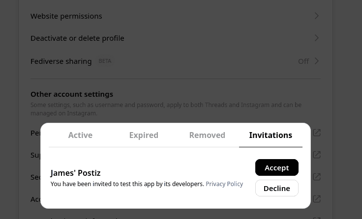 Threads - Postiz Docs