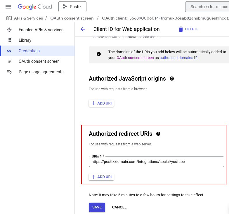 YouTube - Postiz Docs